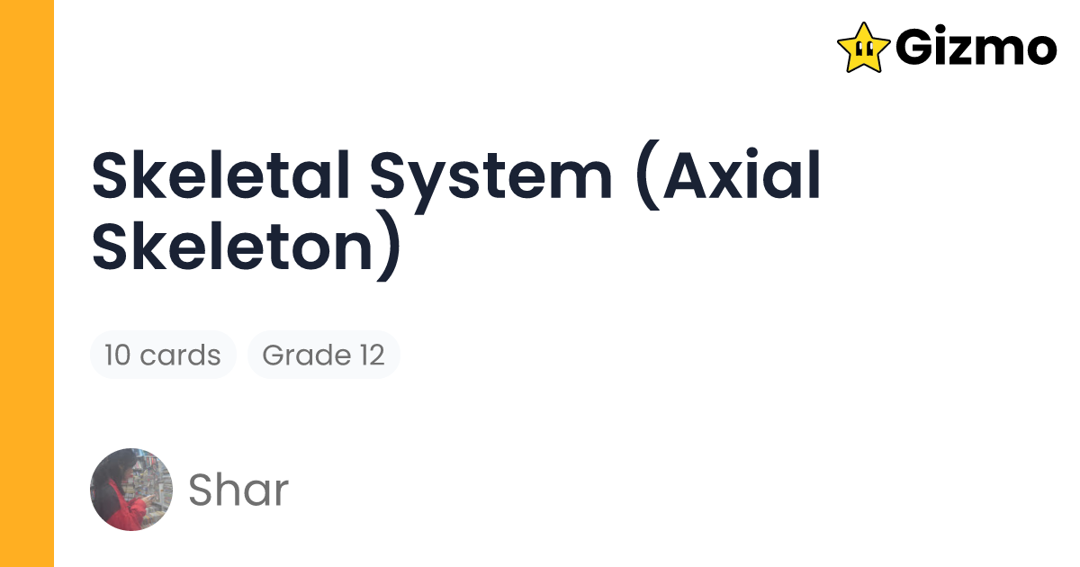 Skeletal System (axial Skeleton) | Flashcards