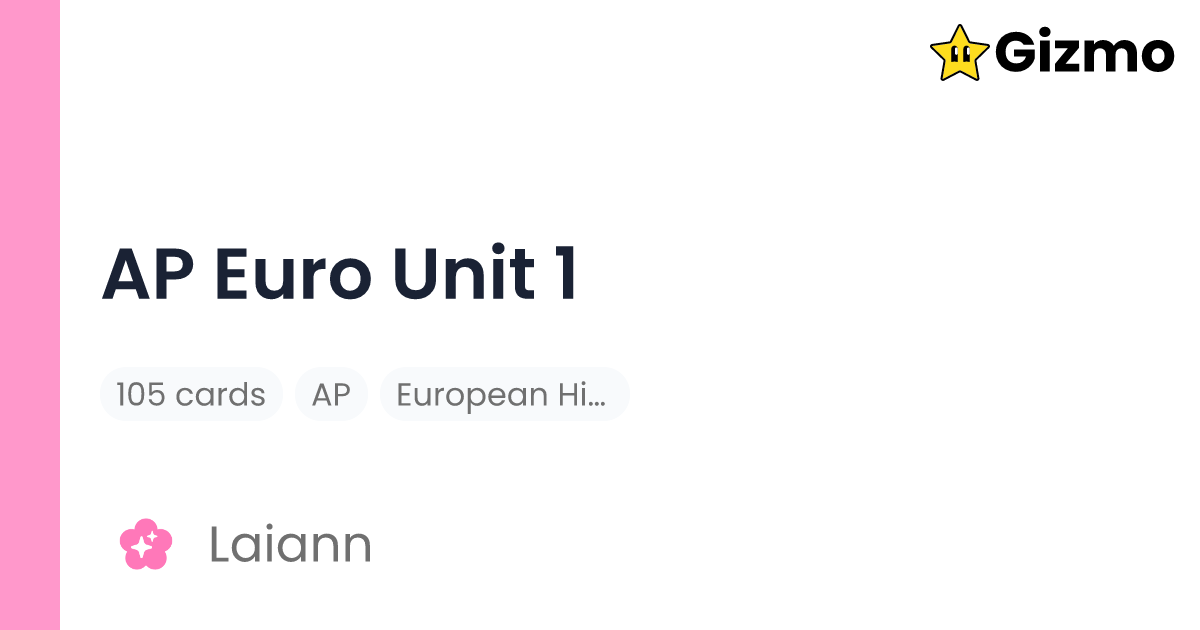 Ap Euro Unit 1 | Flashcards