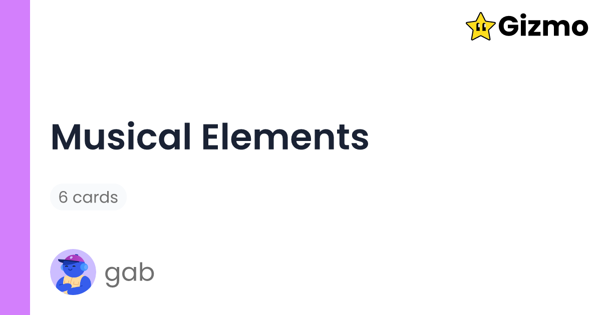Musical Elements | Flashcards