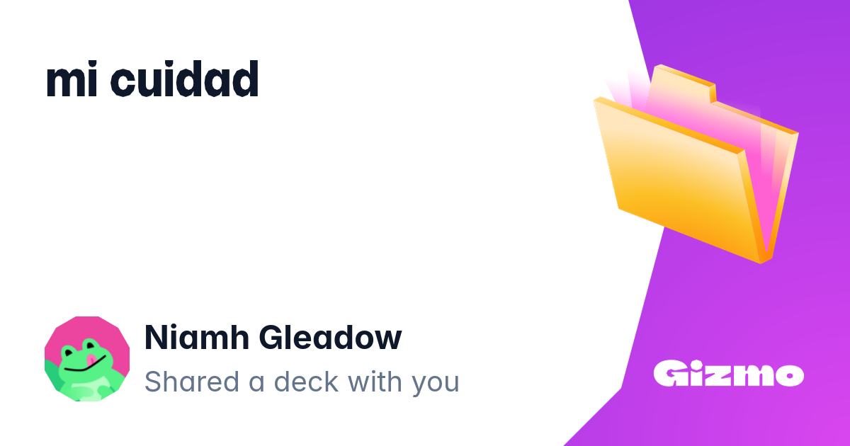 Mi Cuidad | Flashcards