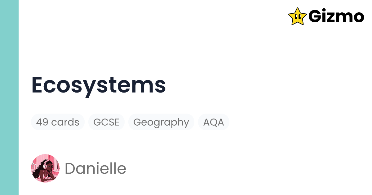 Ecosystems | Flashcards