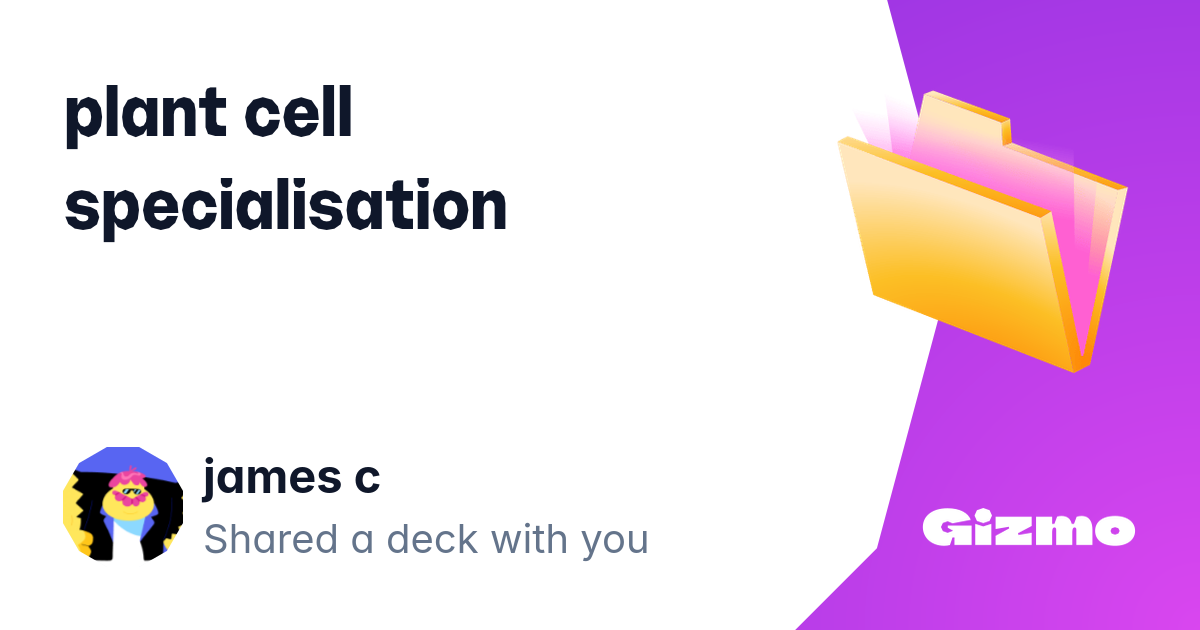 Plant Cell Specialisation Flashcards plant-cell-specialisation-flashcards
