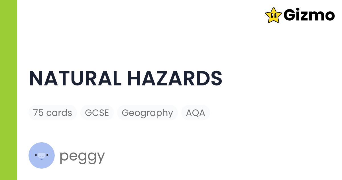 Natural Hazards | Flashcards