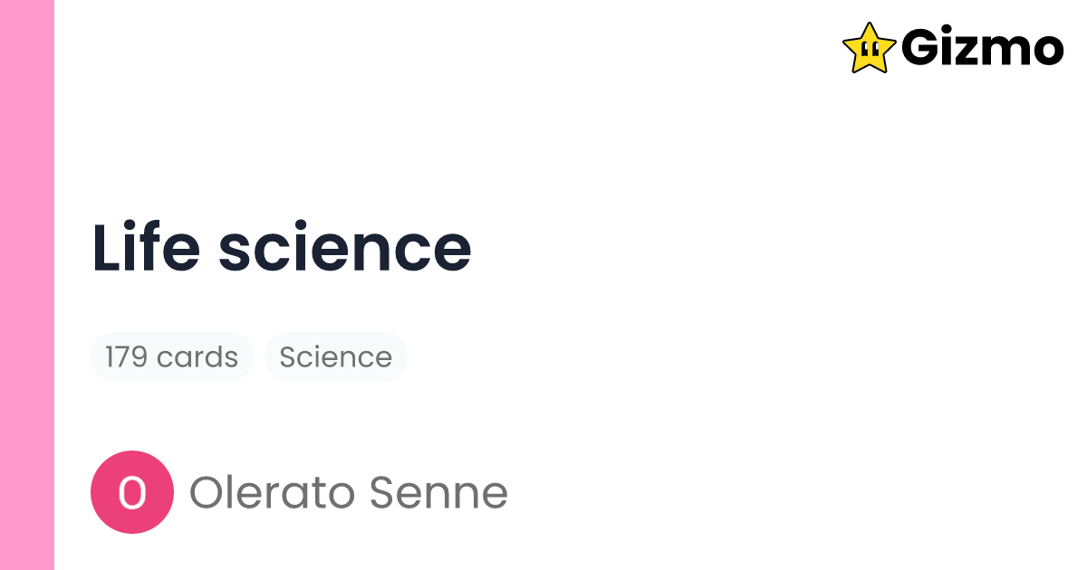 Life Science | Flashcards
