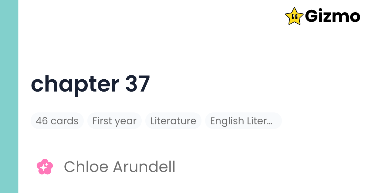 Chapter 37 | Flashcards