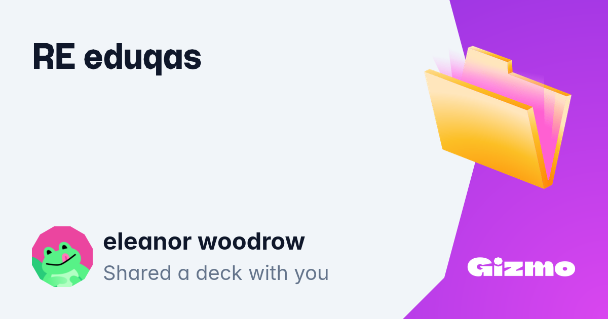 Re Eduqas | Flashcards