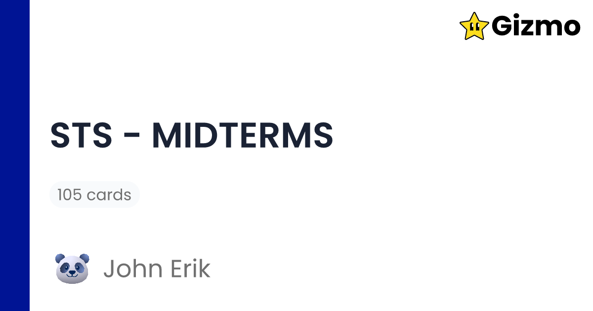 Sts - Midterms | Flashcards