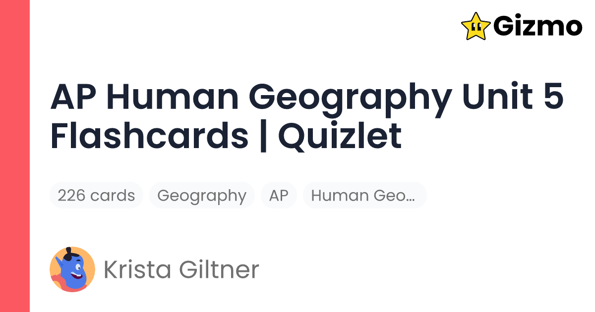 Ap Human Geography Unit 5 | Flashcards