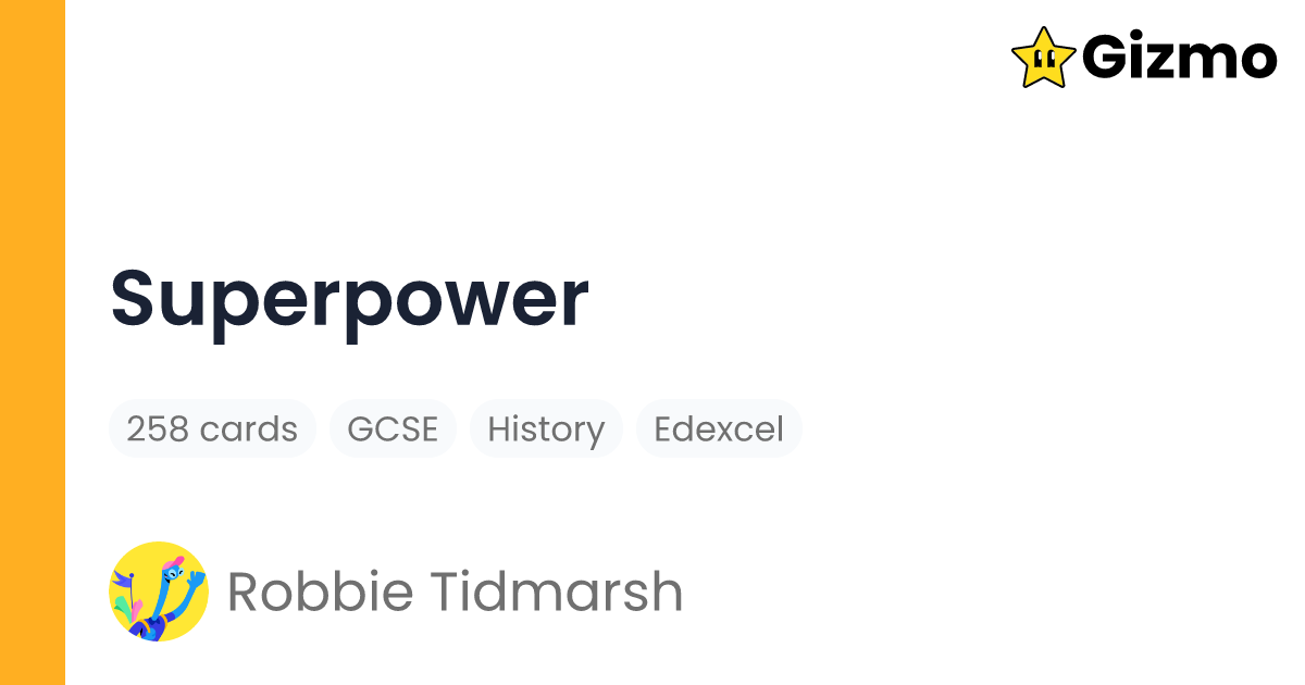 Superpower | Flashcards