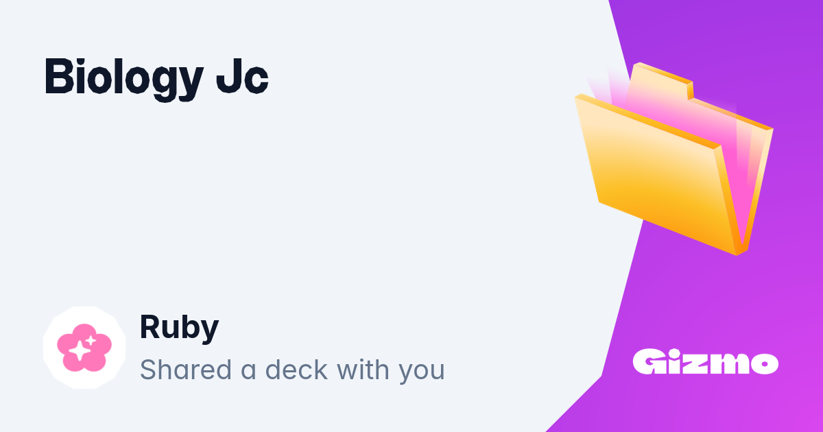 Biology Jc | Flashcards