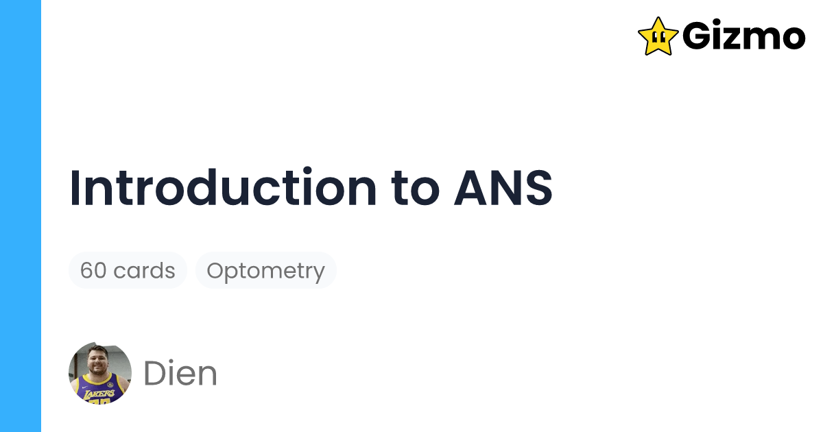Introduction to Ans | Flashcards
