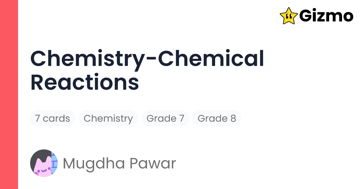 Chemistry-chemical Reactions | Flashcards