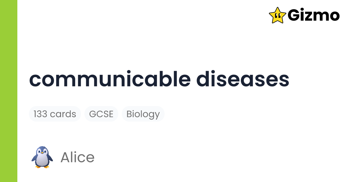 Communicable Diseases | Flashcards