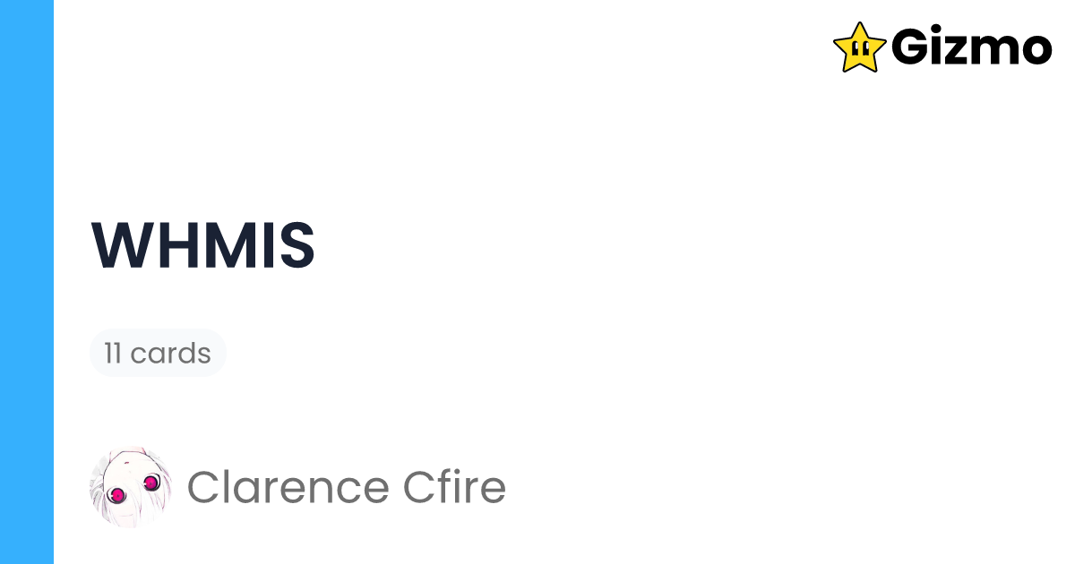 Whmis | Flashcards
