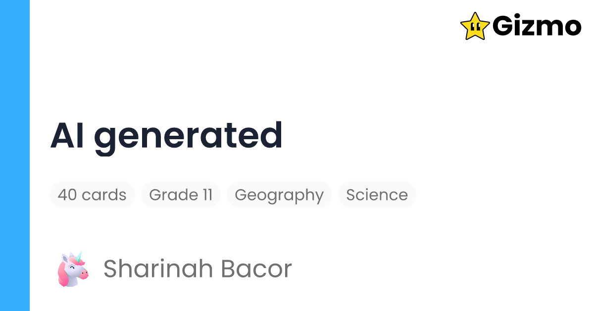 Ai Generated | Flashcards