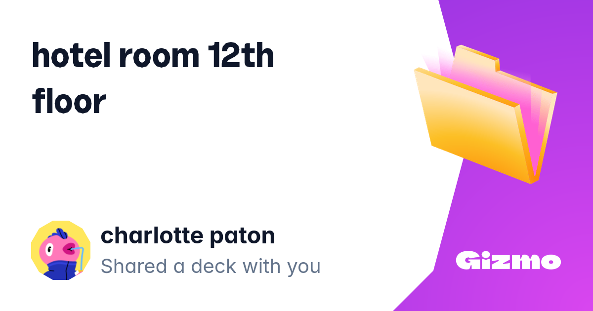 Hotel Room 12th Floor | Flashcards