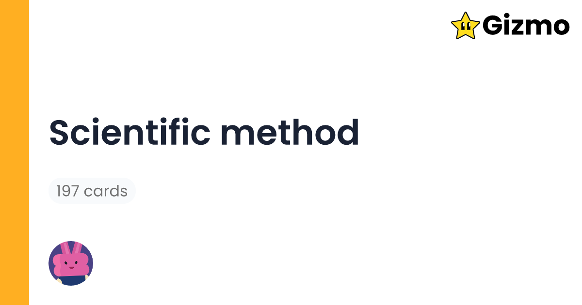 Scientific Method | Flashcards