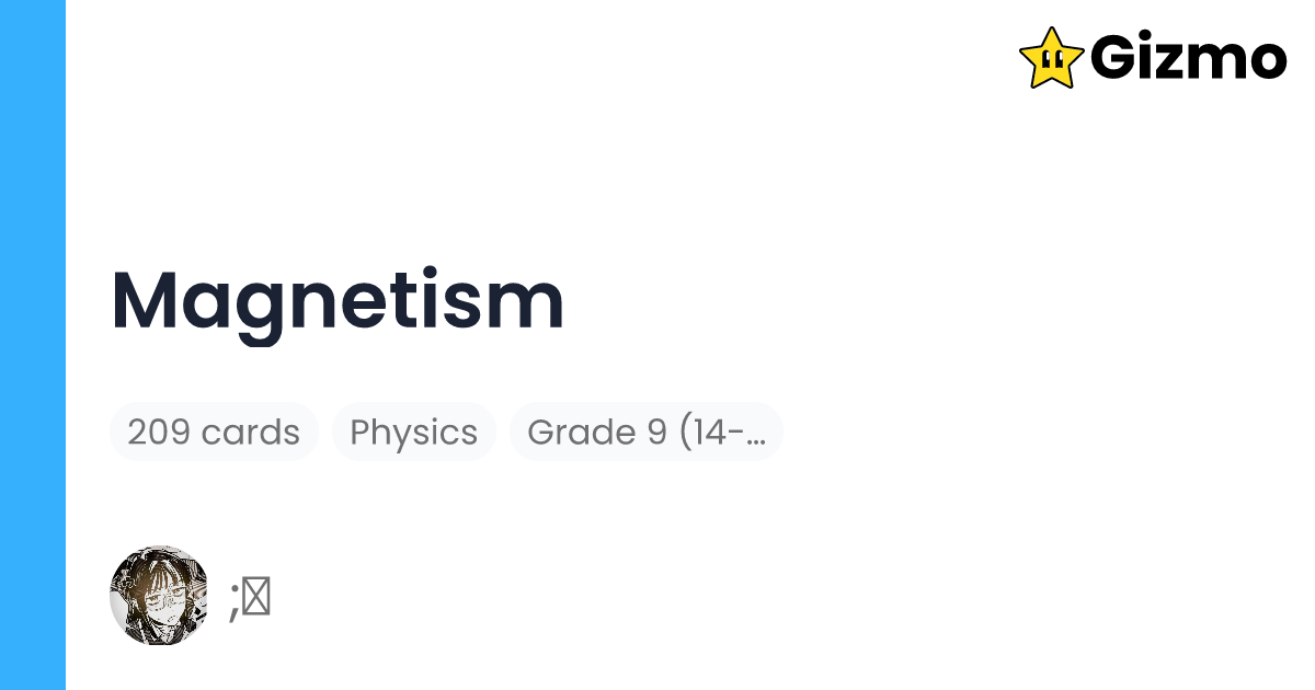 Magnetism | Flashcards