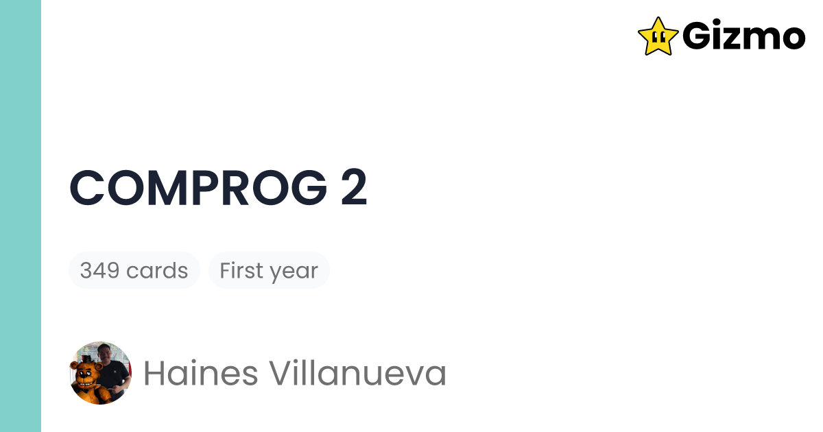 Comprog 2 | Flashcards