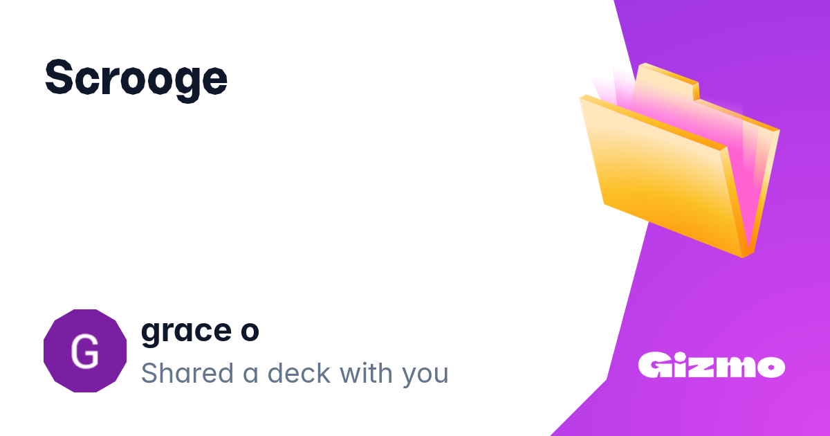Scrooge | Flashcards