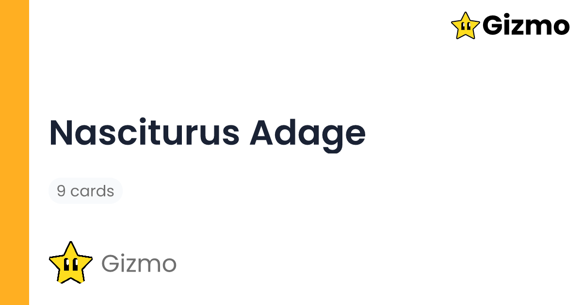 Nasciturus Adage | Flashcards