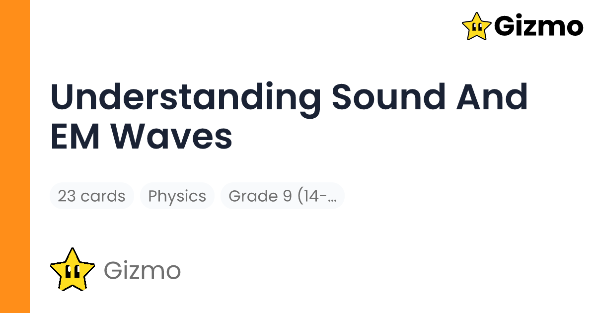 Understanding Sound and Em Waves | Flashcards