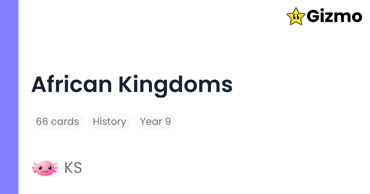 African Kingdoms | Flashcards