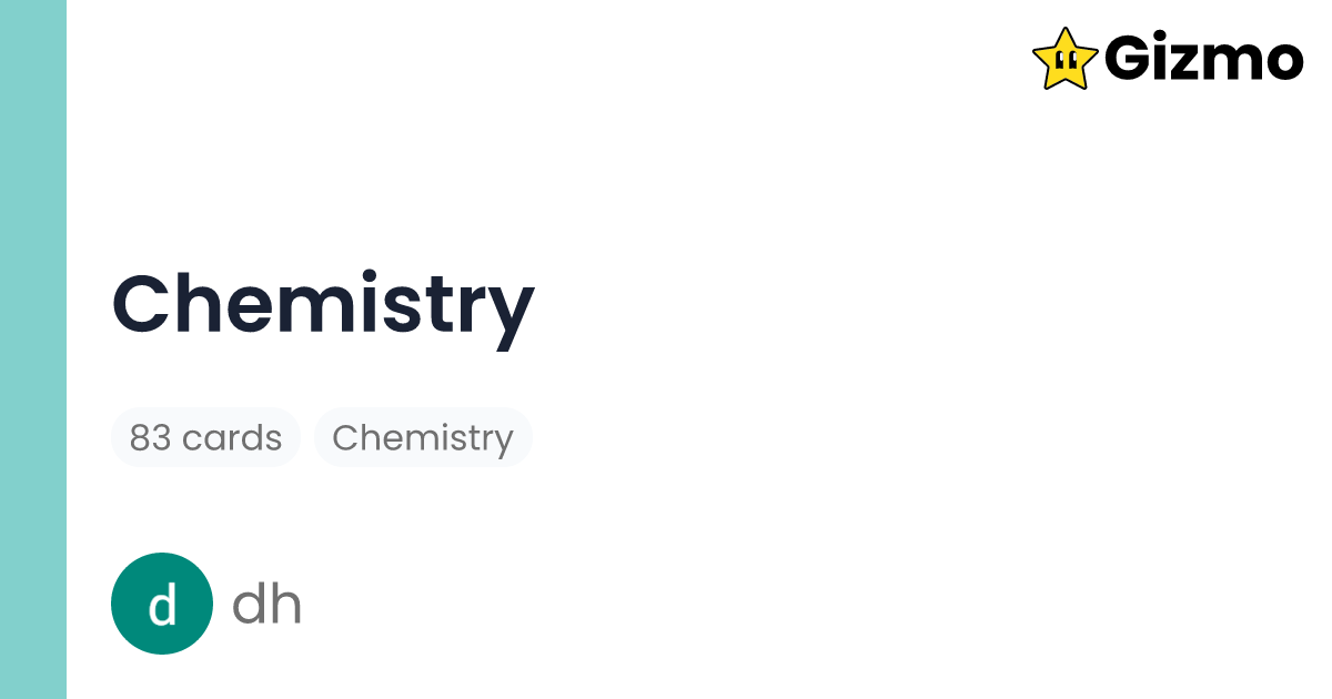 Chemistry | Flashcards