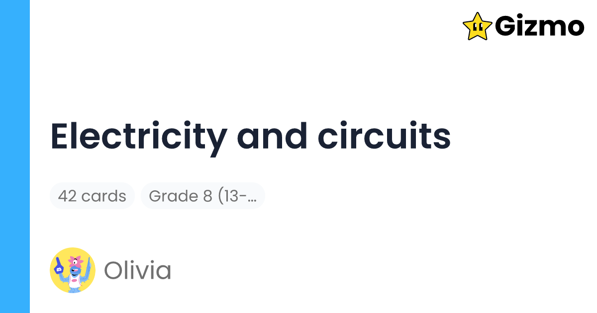 Electricity and Circuits | Flashcards