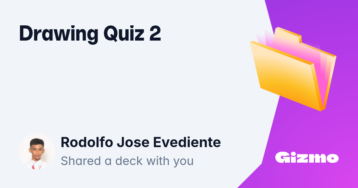 Drawing Quiz 2 | Flashcards
