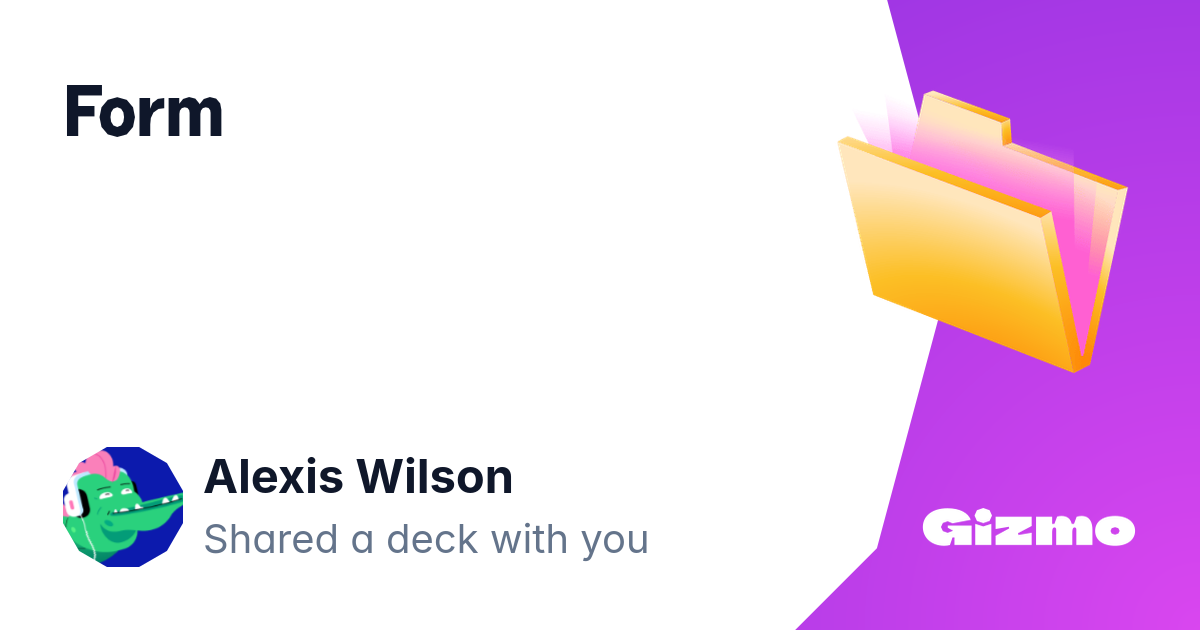 Form | Flashcards