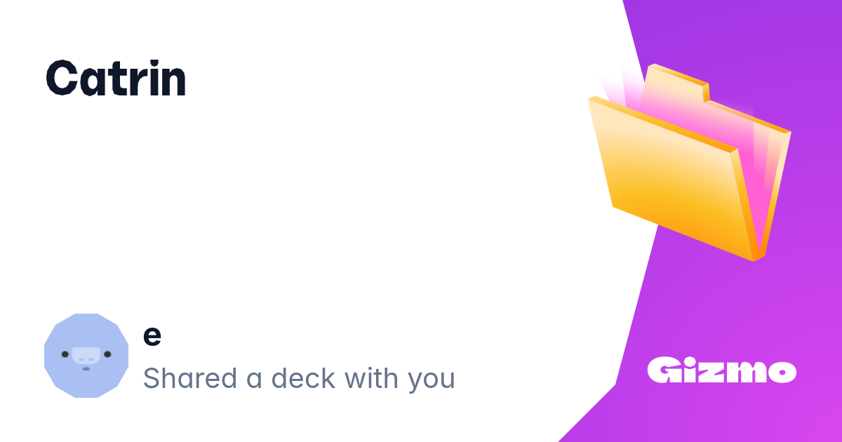 Catrin | Flashcards