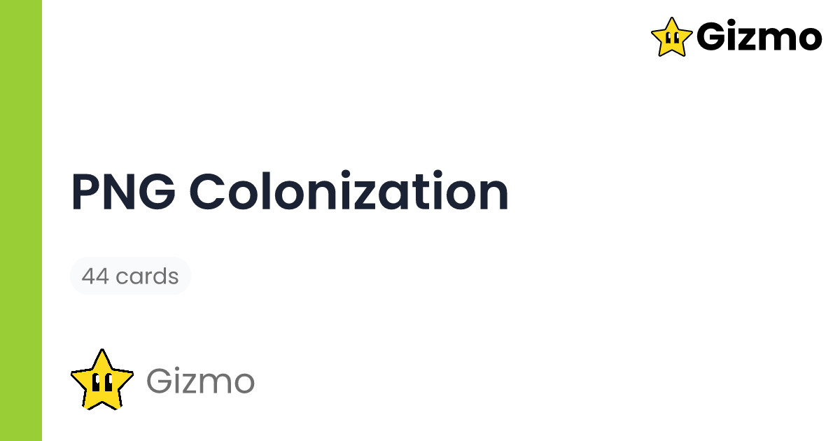 Png Colonization | Flashcards