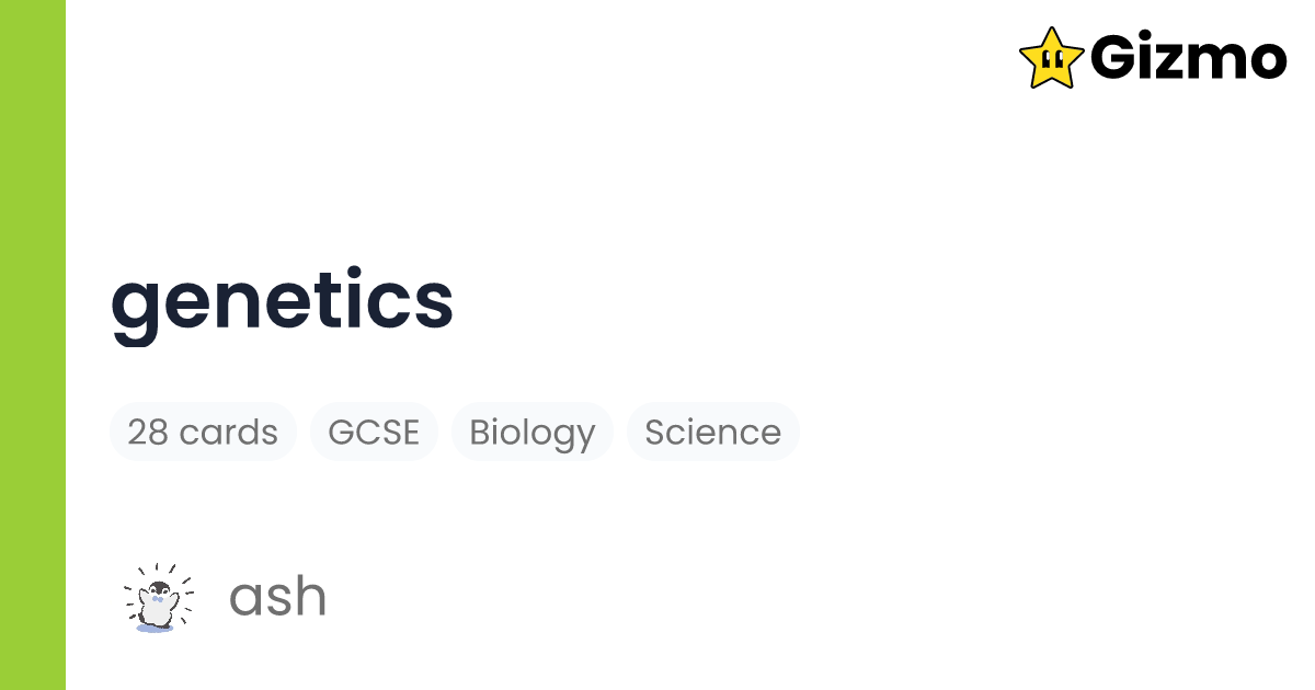 Genetics | Flashcards