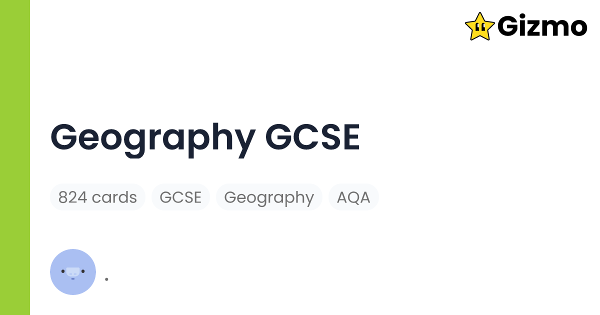 Geography Gcse | Flashcards