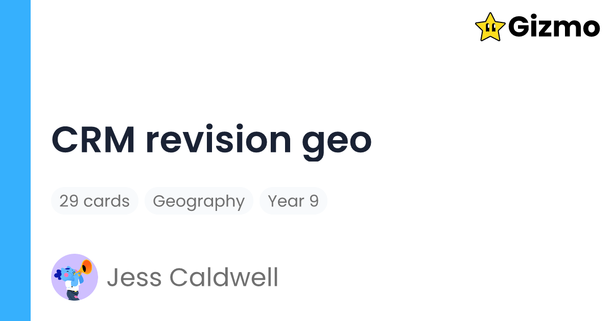 Crm Revision Geo | Flashcards