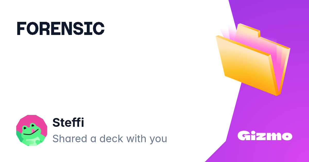 Forensic | Flashcards