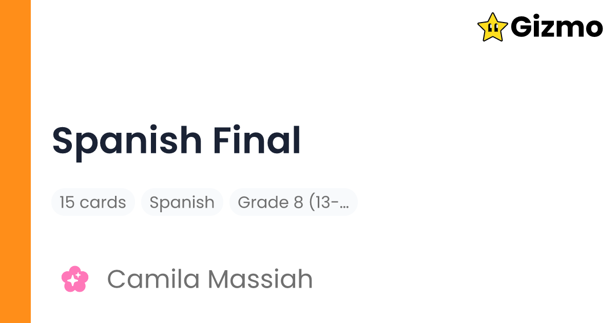 Spanish Final | Flashcards