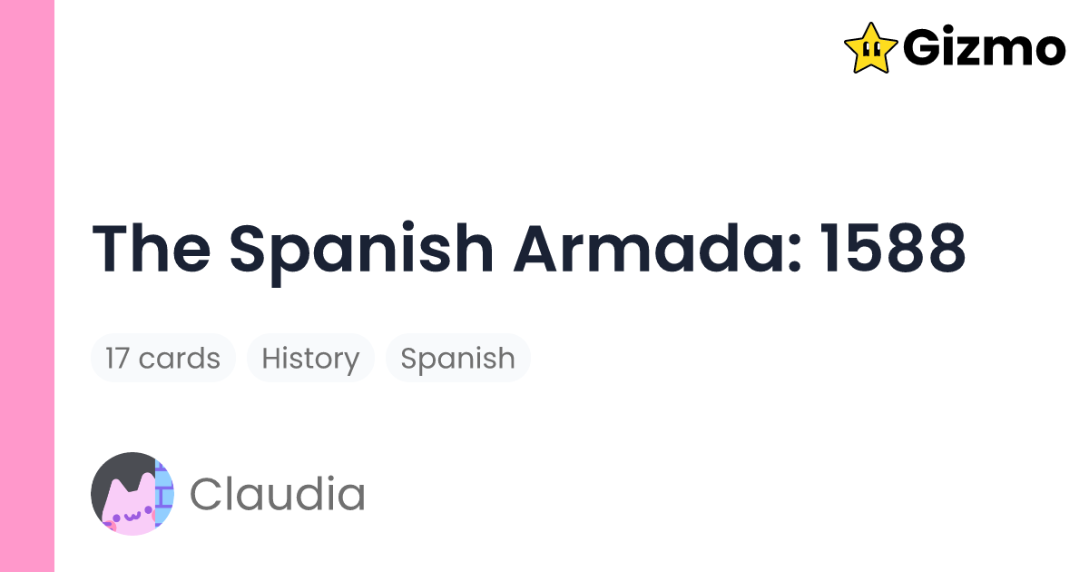 The Spanish Armada: 1588 | Flashcards
