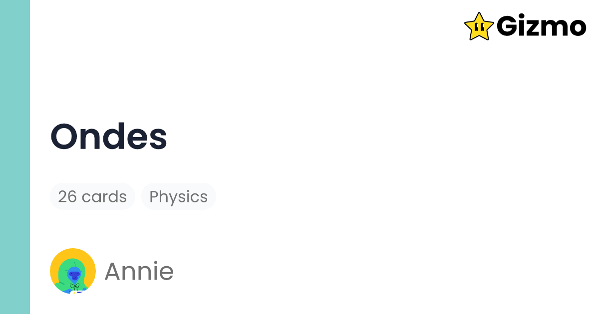 Ondes | Flashcards