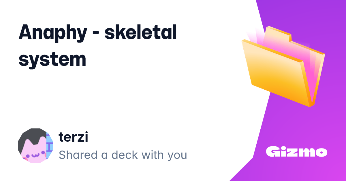 Anaphy - Skeletal System | Flashcards