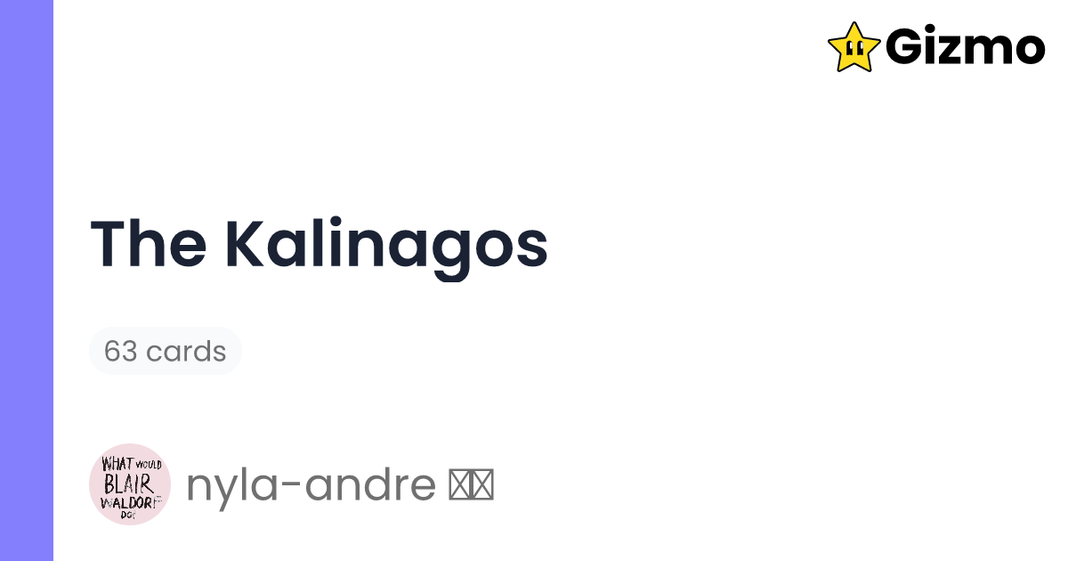 The Kalinagos | Flashcards