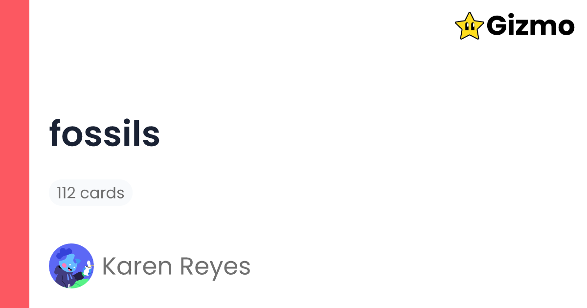 Fossils | Flashcards