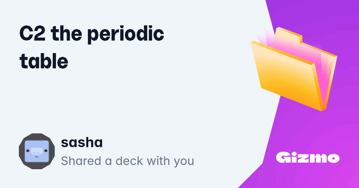 C2 the Periodic Table | Flashcards