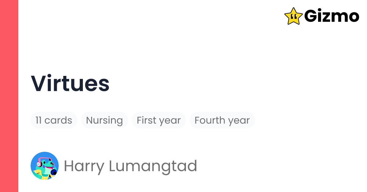 Virtues | Flashcards