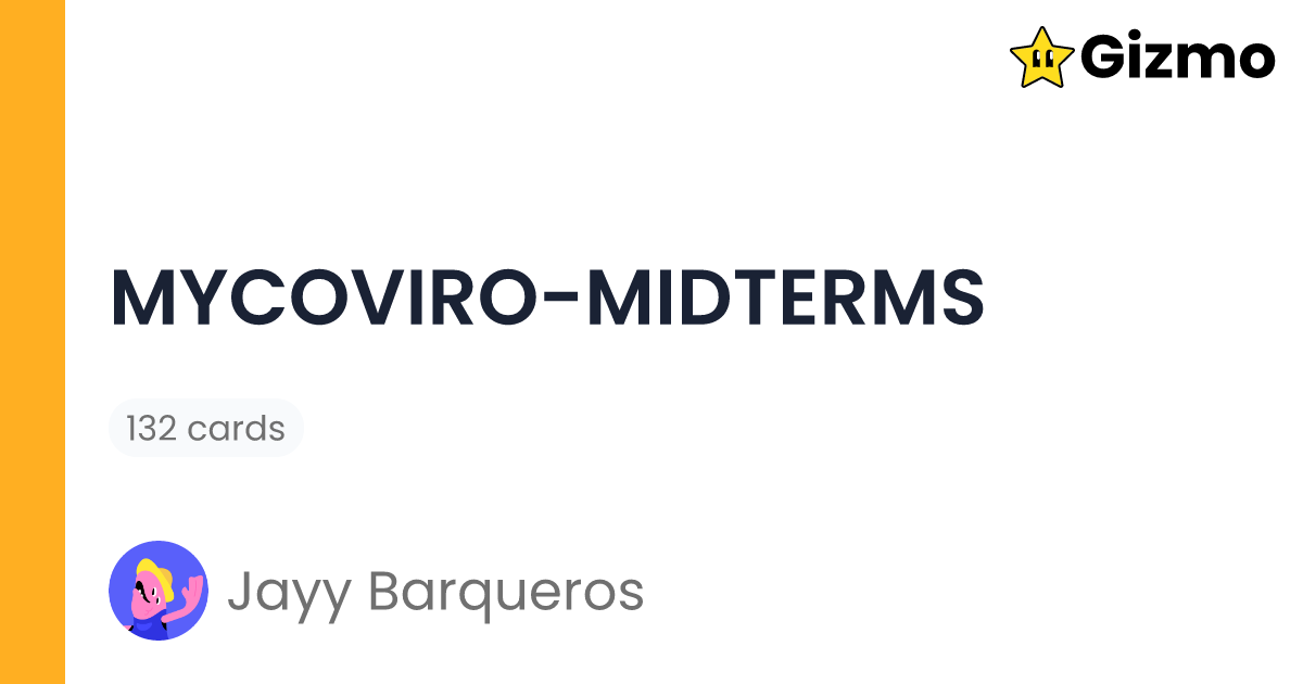 Mycoviro-midterms | Flashcards