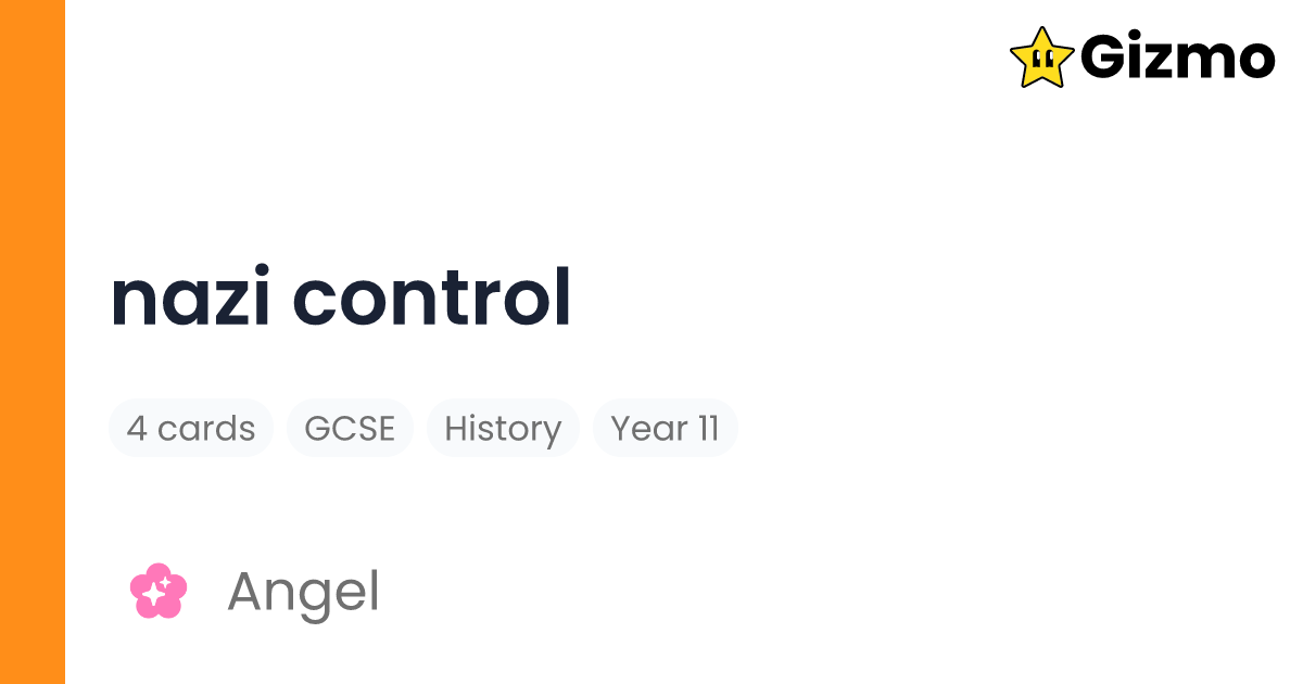 Nazi Control | Flashcards