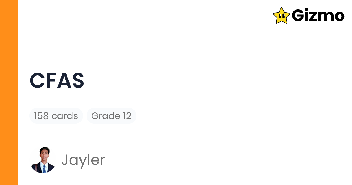 Cfas | Flashcards