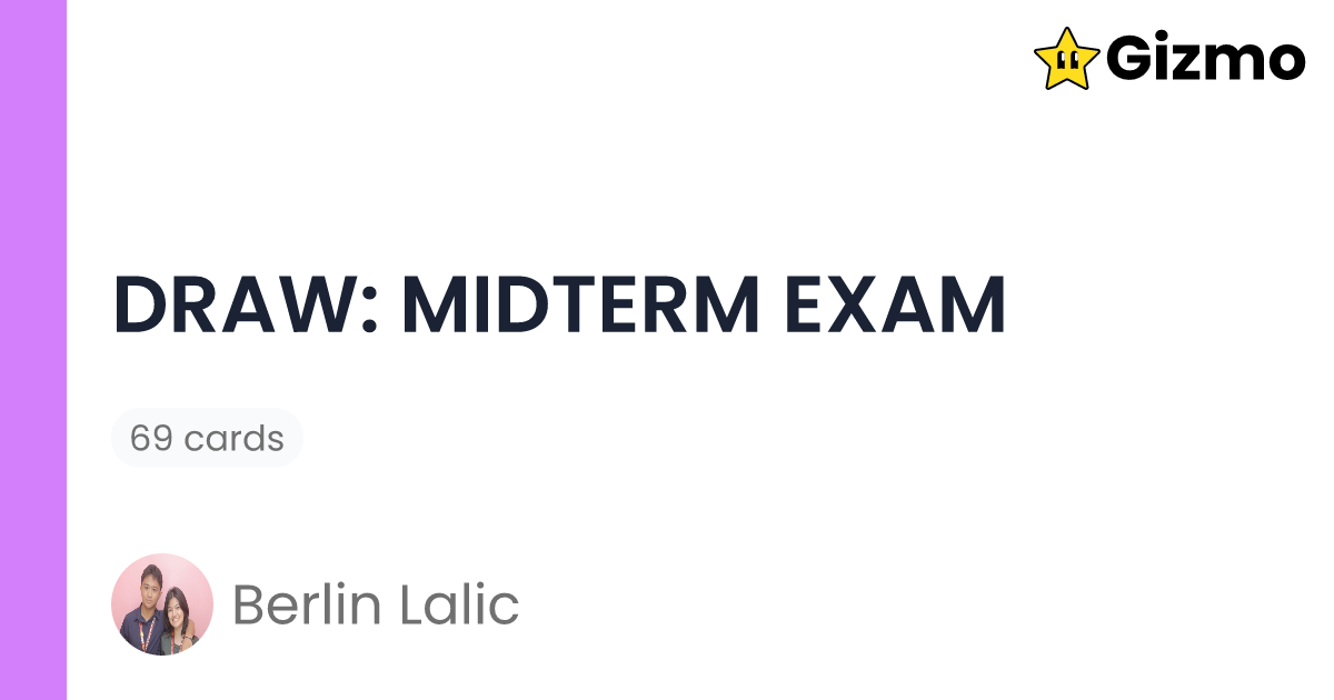 Draw: Midterm Exam | Flashcards