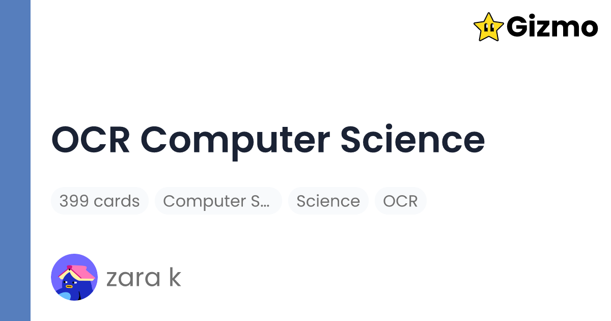 Ocr Computer Science | Flashcards